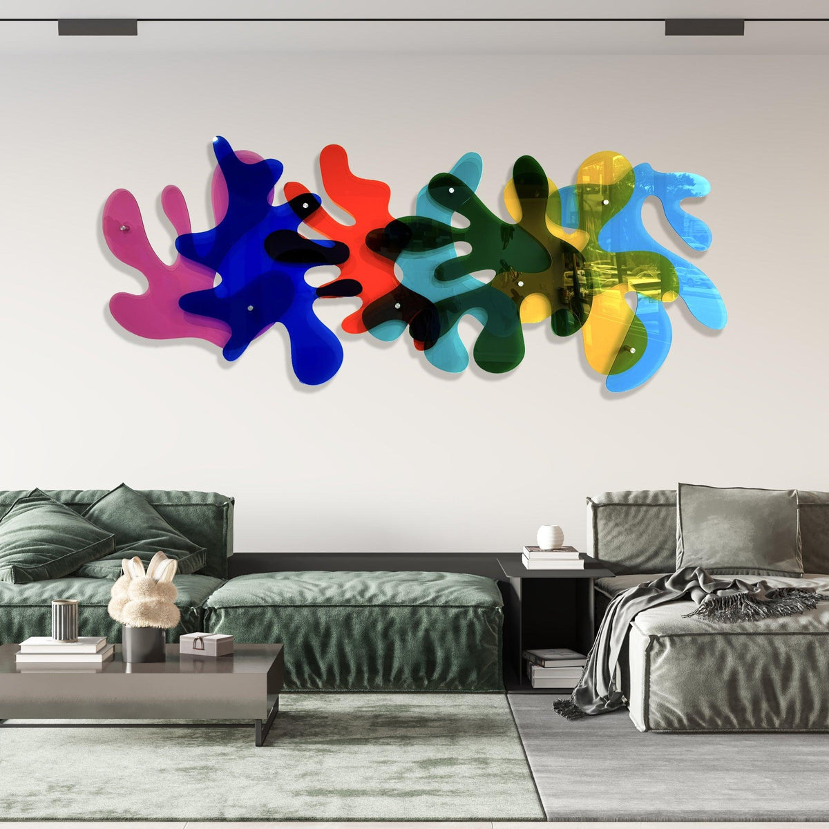 Corals Transparent Acrylic Art Wall Sculpture 3D Decor – uniqstiq