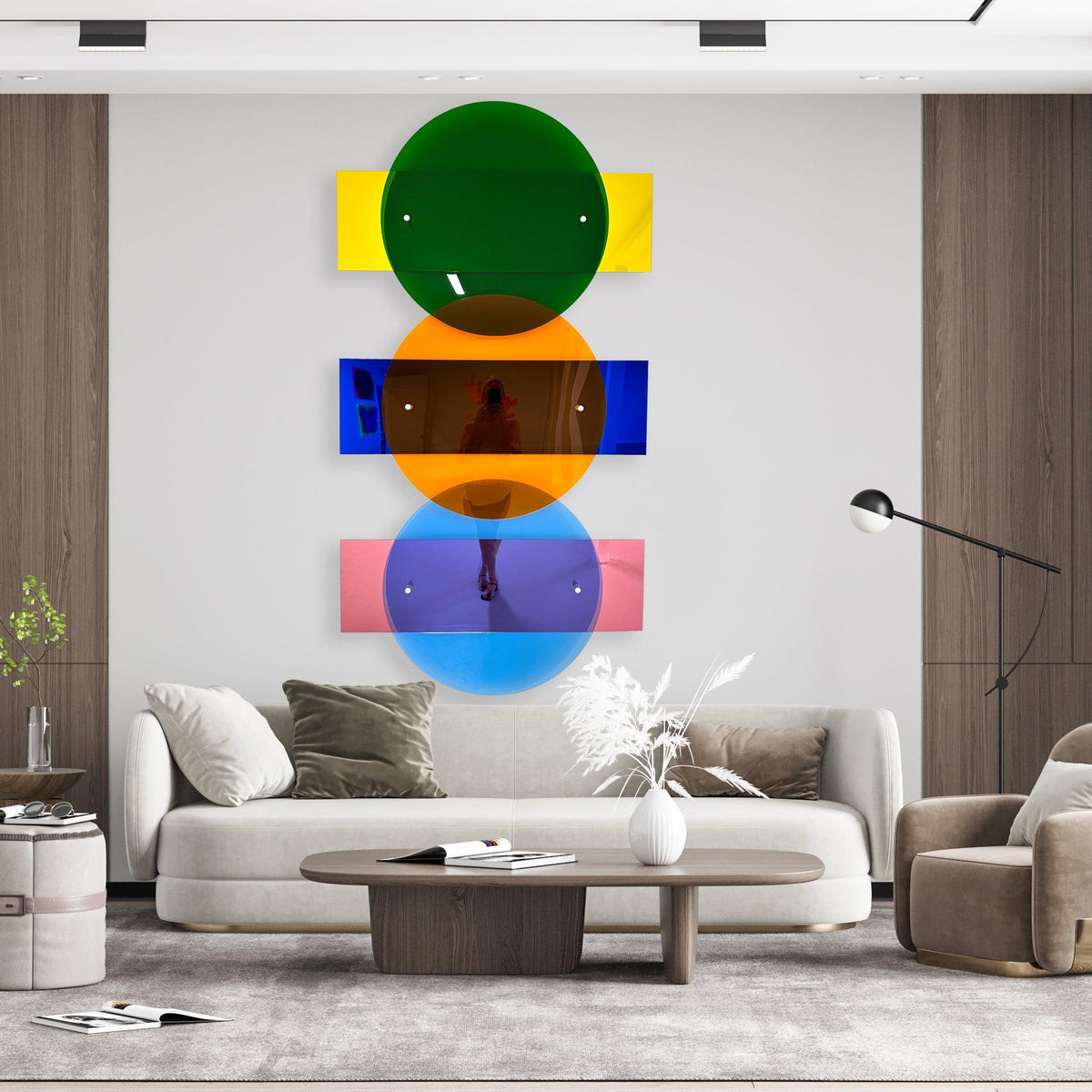 Mirrored Acrylic and Transparent Acrylic Extra Large Wall Art – uniqstiq